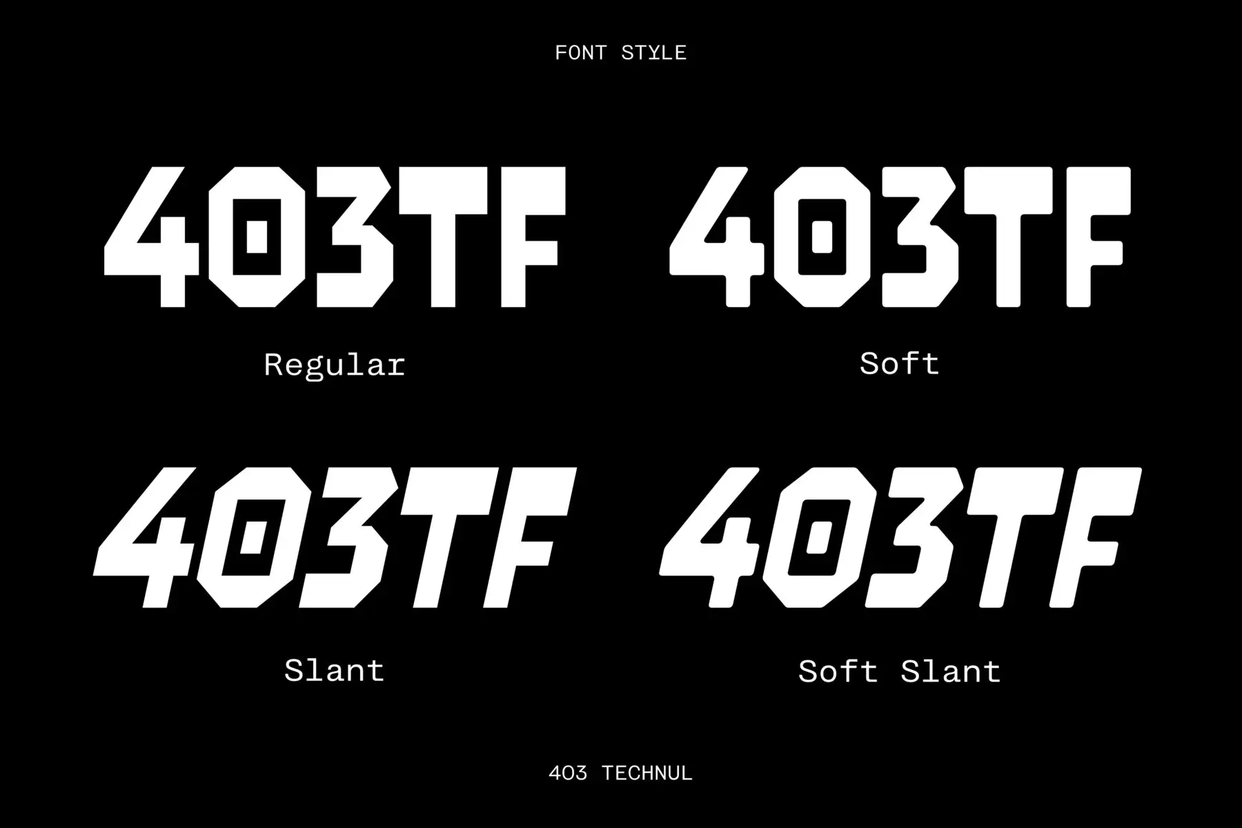 403 Technul Font - YouWorkForThem