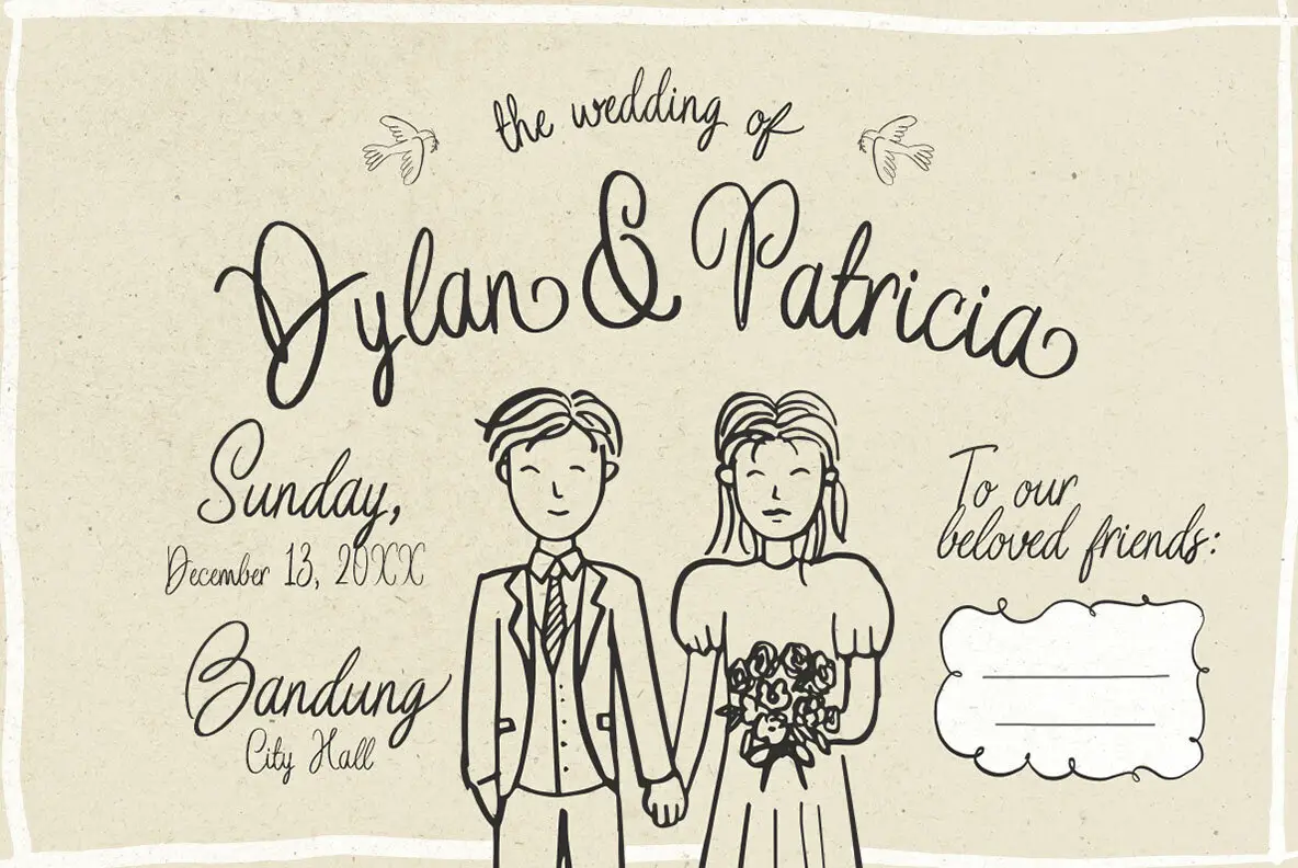 Wedding Letter Font - FontPath