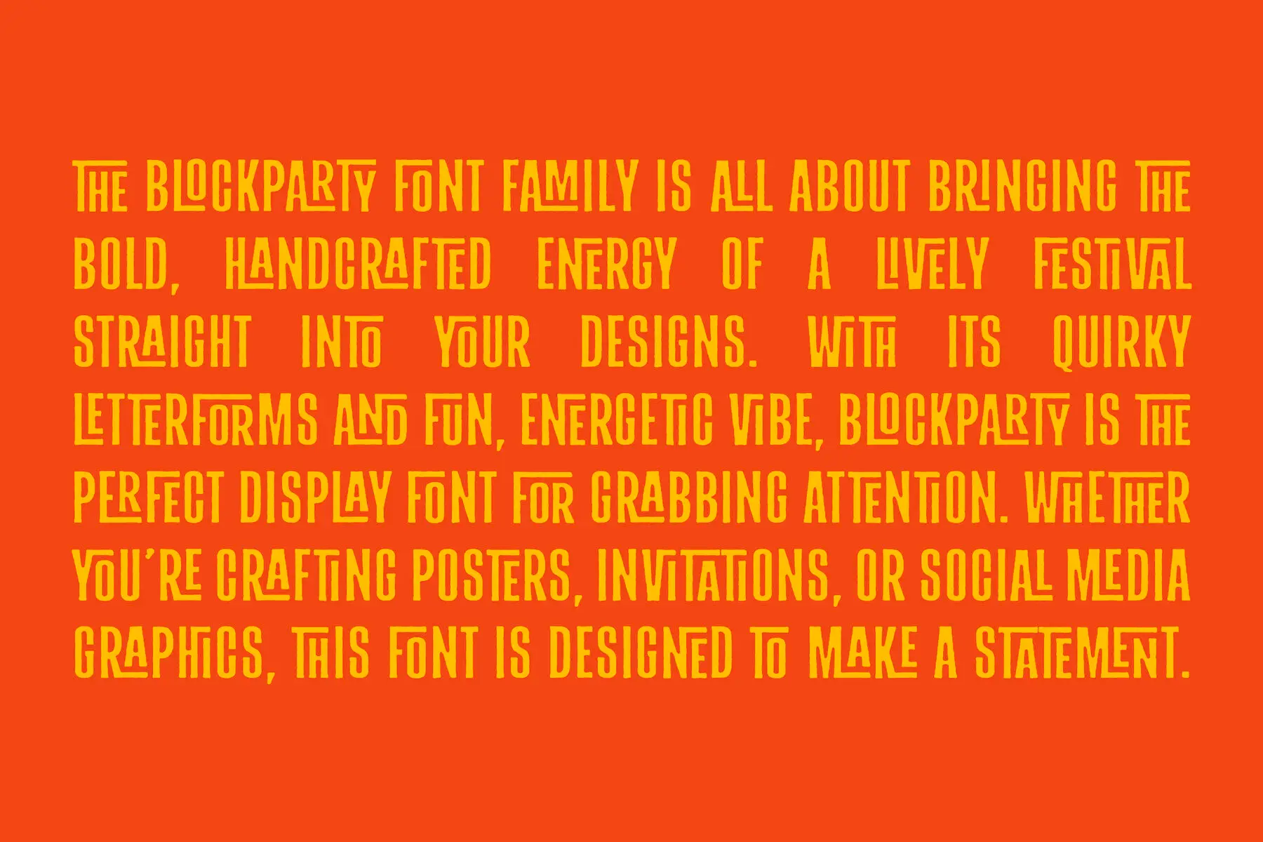 TC Blockparty Font - YouWorkForThem