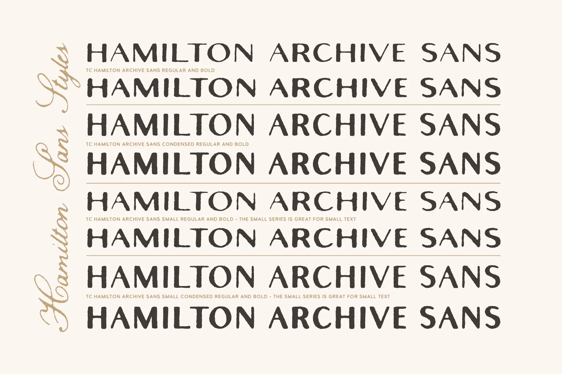 TC Hamilton Archive Collection Font - YouWorkForThem