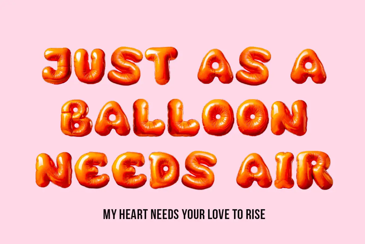 Orange Balloon Font - FontPath