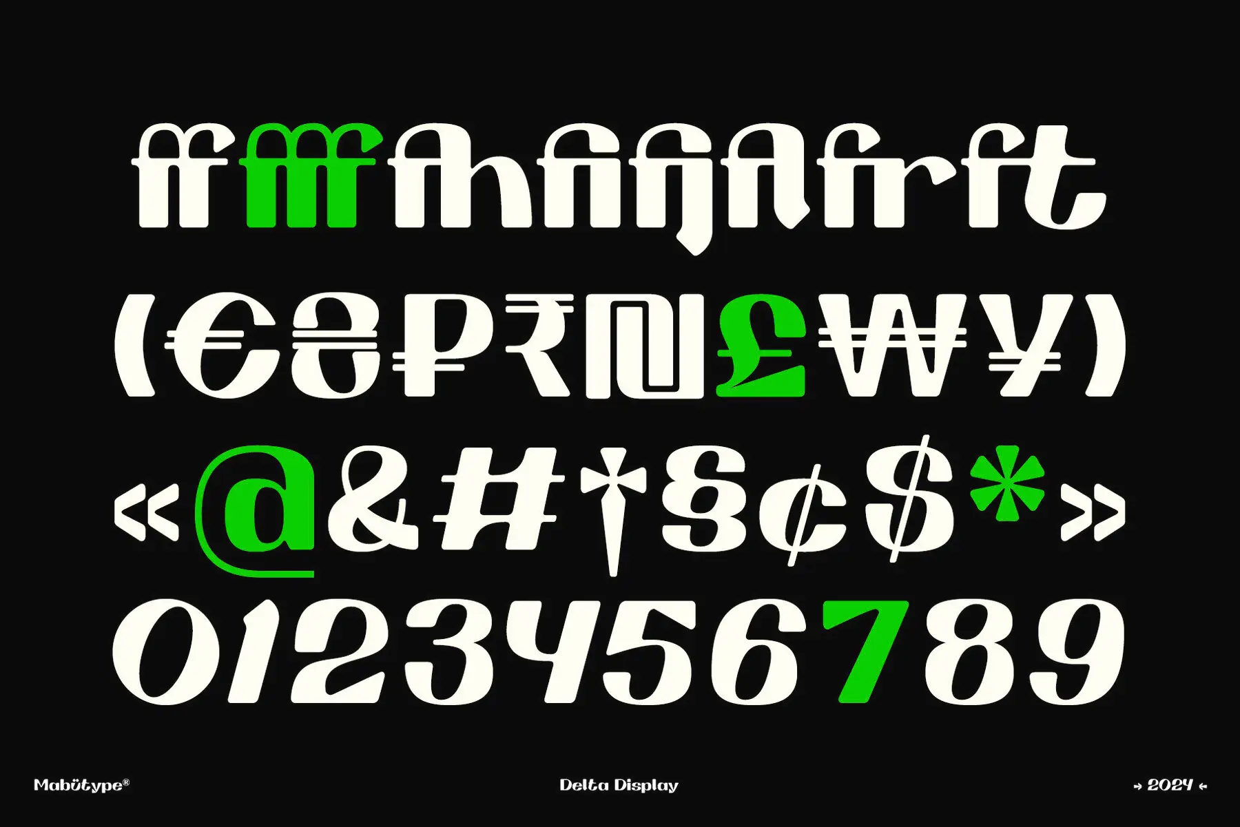 Delta Font - YouWorkForThem