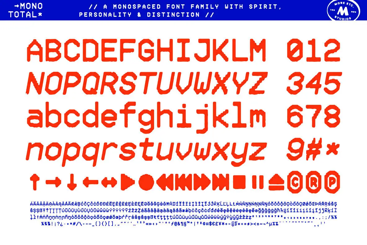 Mono Total Font - YouWorkForThem