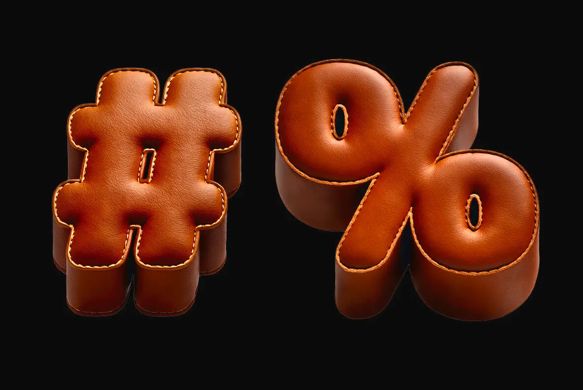 Brown Leather SVG Font - FontPath