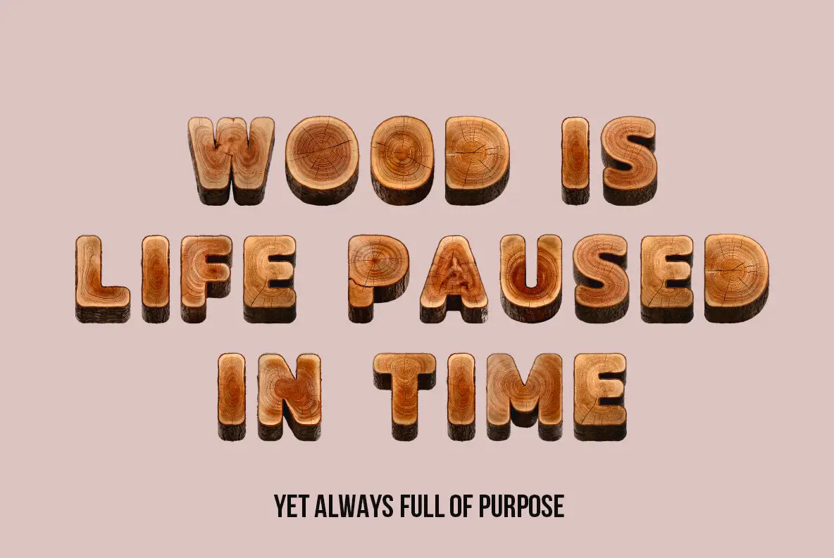 Wooden Loggs SVG Font - FontPath
