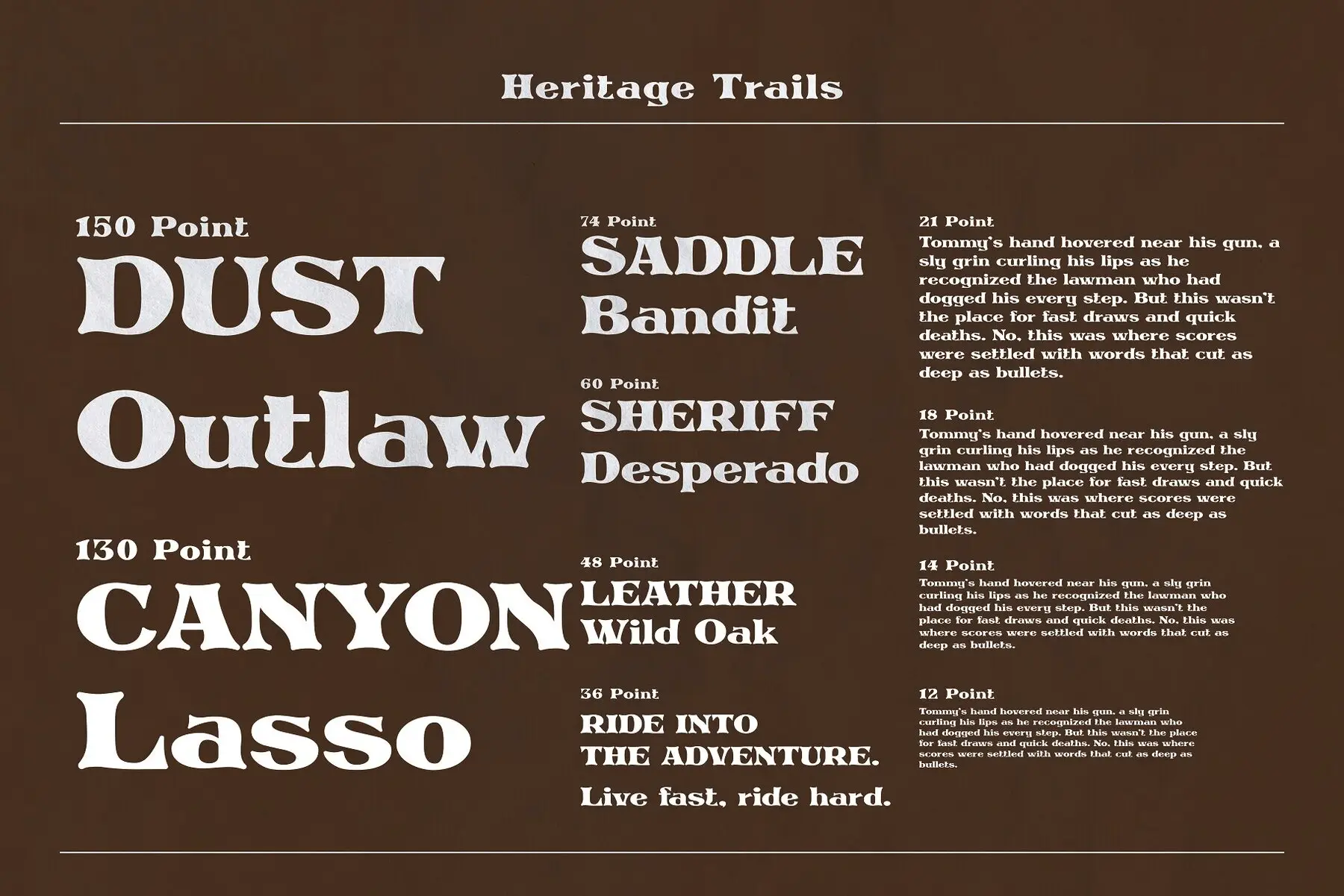 Heritage Trails Font - YouWorkForThem
