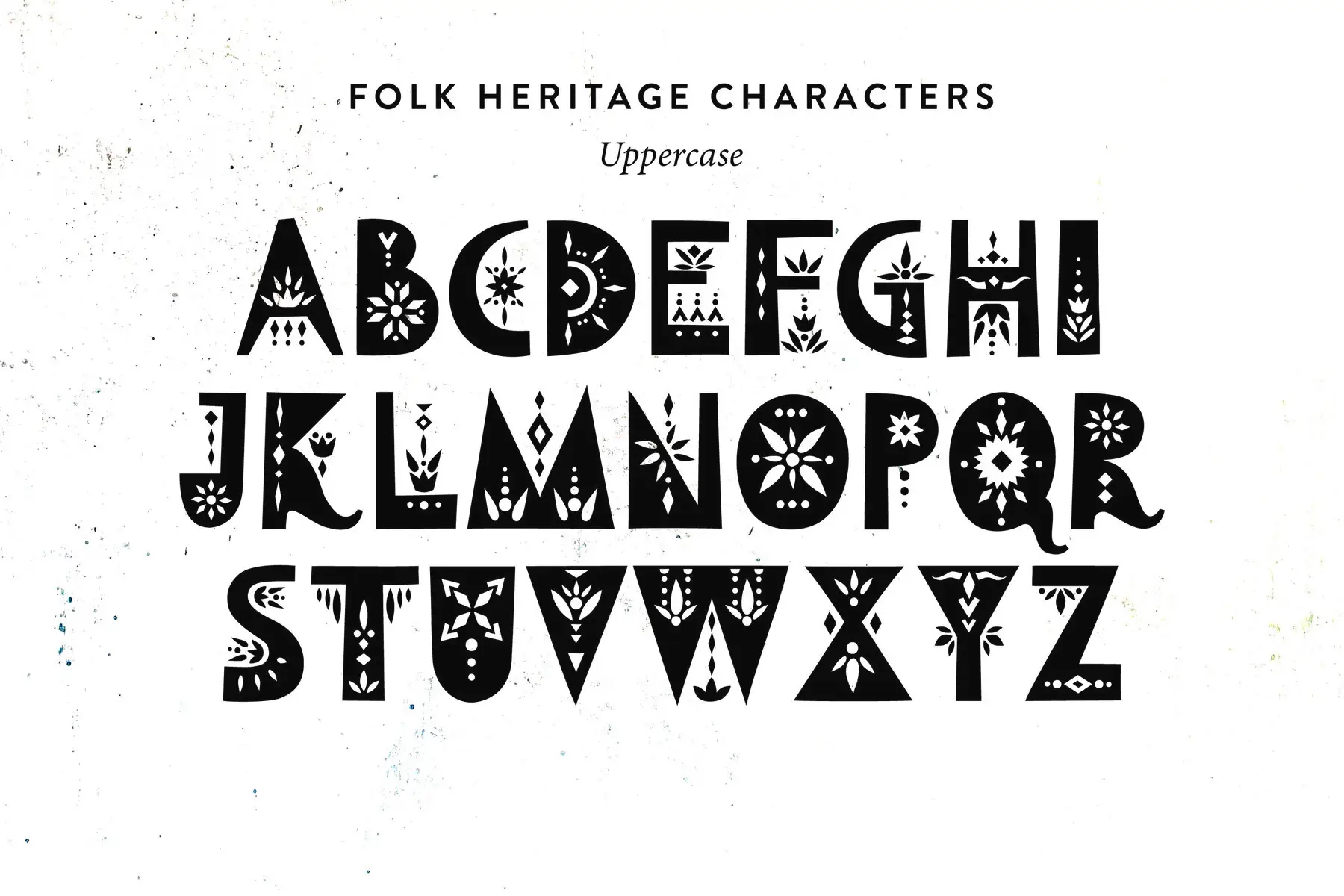 Folk Heritage Font - YouWorkForThem