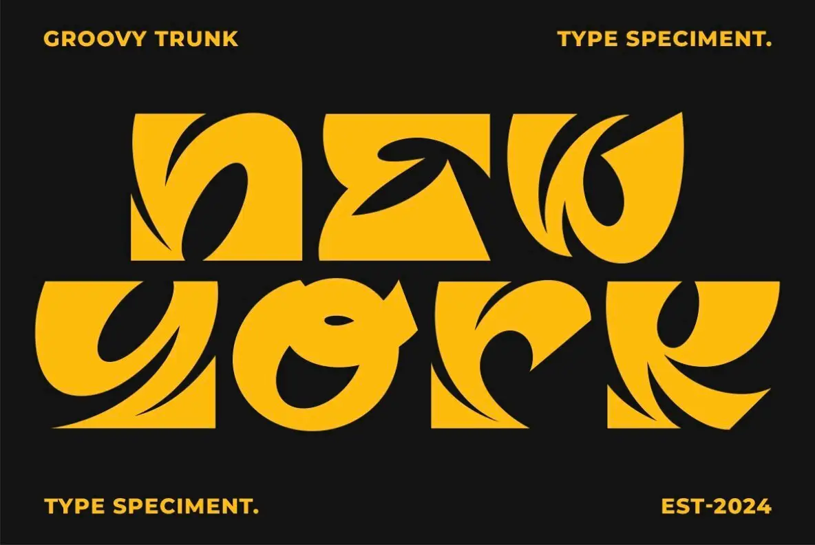 Groovy Trunk Font - YouWorkForThem