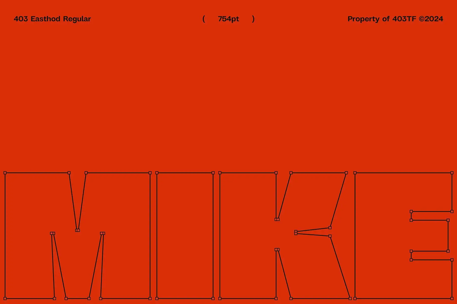 403 Easthod Font - YouWorkForThem