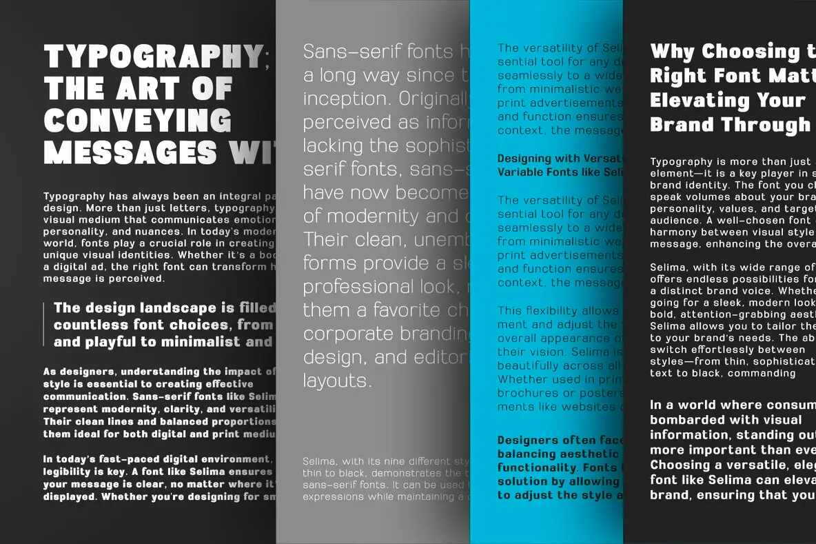 Selima Font - YouWorkForThem