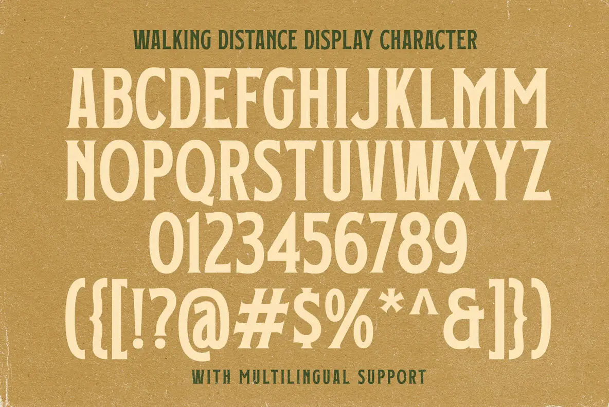 Walking Distance Font - YouWorkForThem