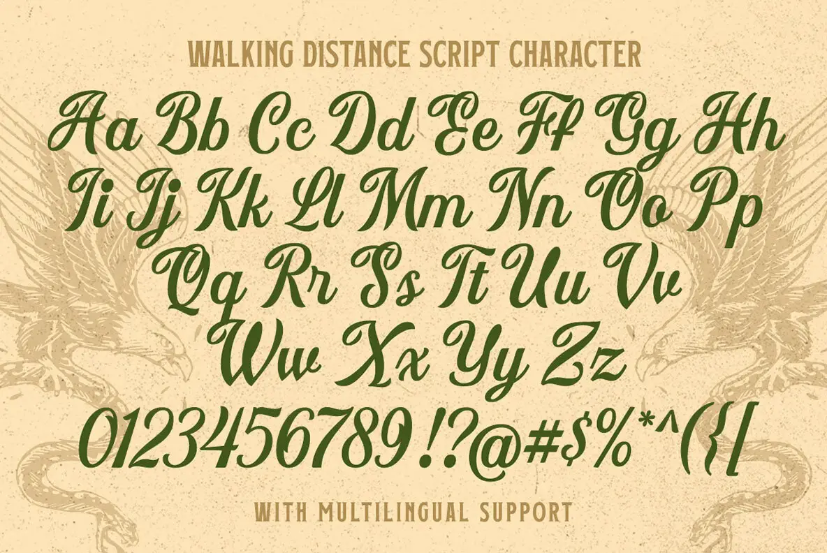 Walking Distance Font - YouWorkForThem