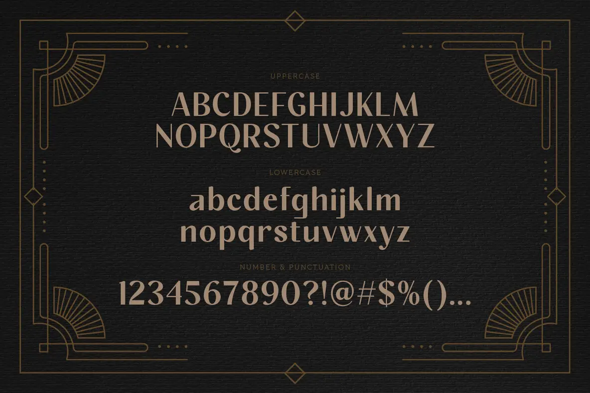 The Deco Noir Font - FontPath