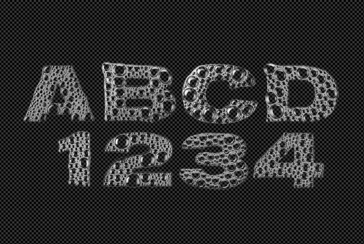 Soap Bubbles SVG Font - YouWorkForThem