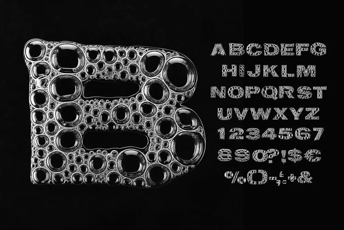 Soap Bubbles SVG Font - FontPath
