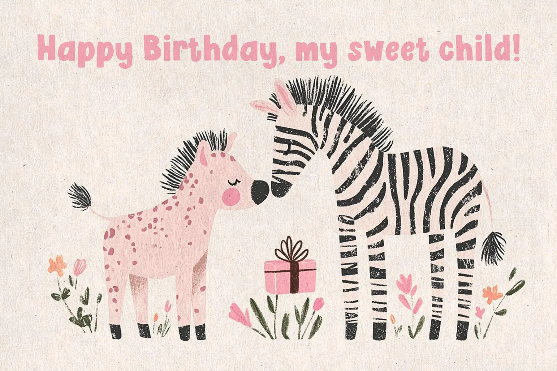 Pink Zebra Font - YouWorkForThem