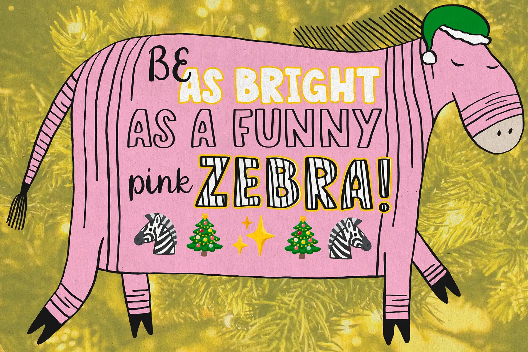 Pink Zebra Font - YouWorkForThem