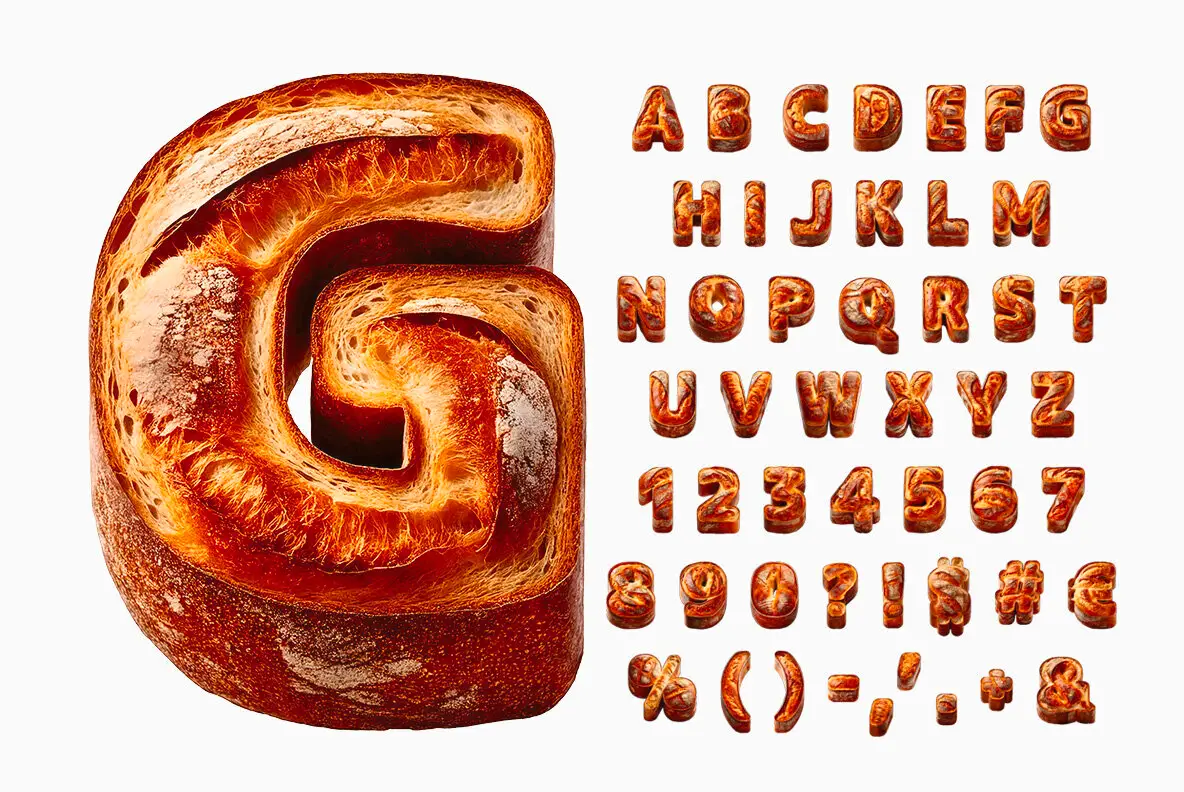 Crispy Bread SVG Font - FontPath