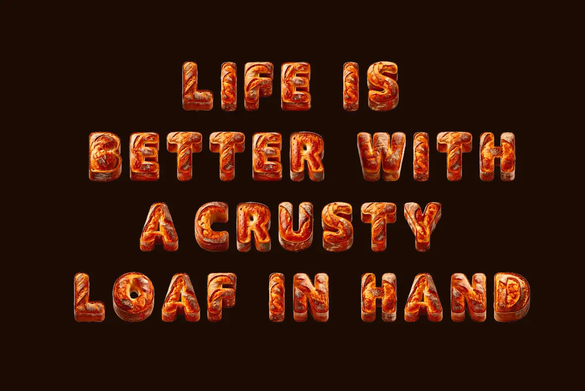 Crispy Bread SVG Font - FontPath