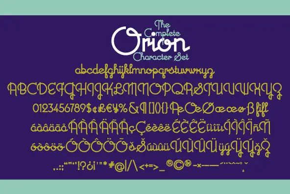 Orion MD Font - FontPath
