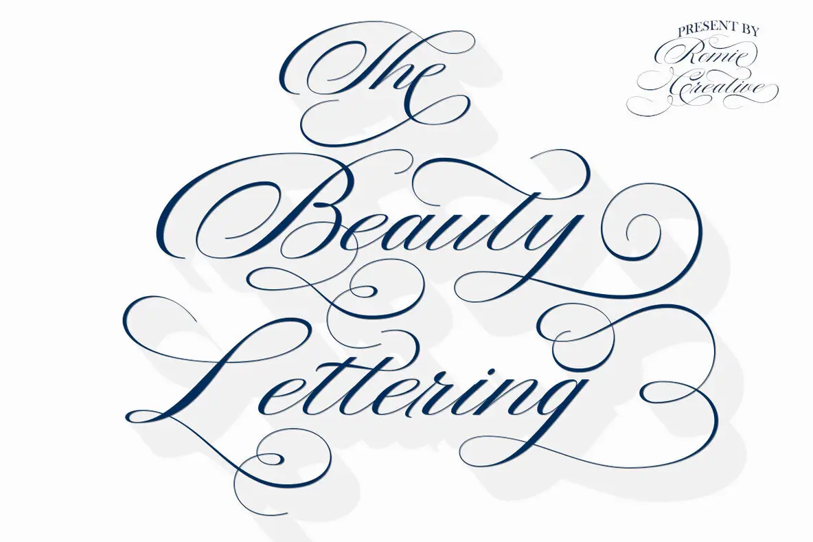The Cartography Calligraphy Font - YouWorkForThem