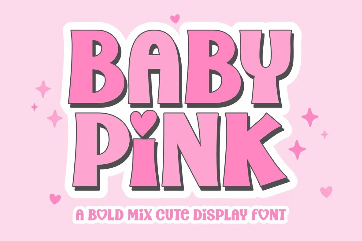 Baby Pink Font - YouWorkForThem