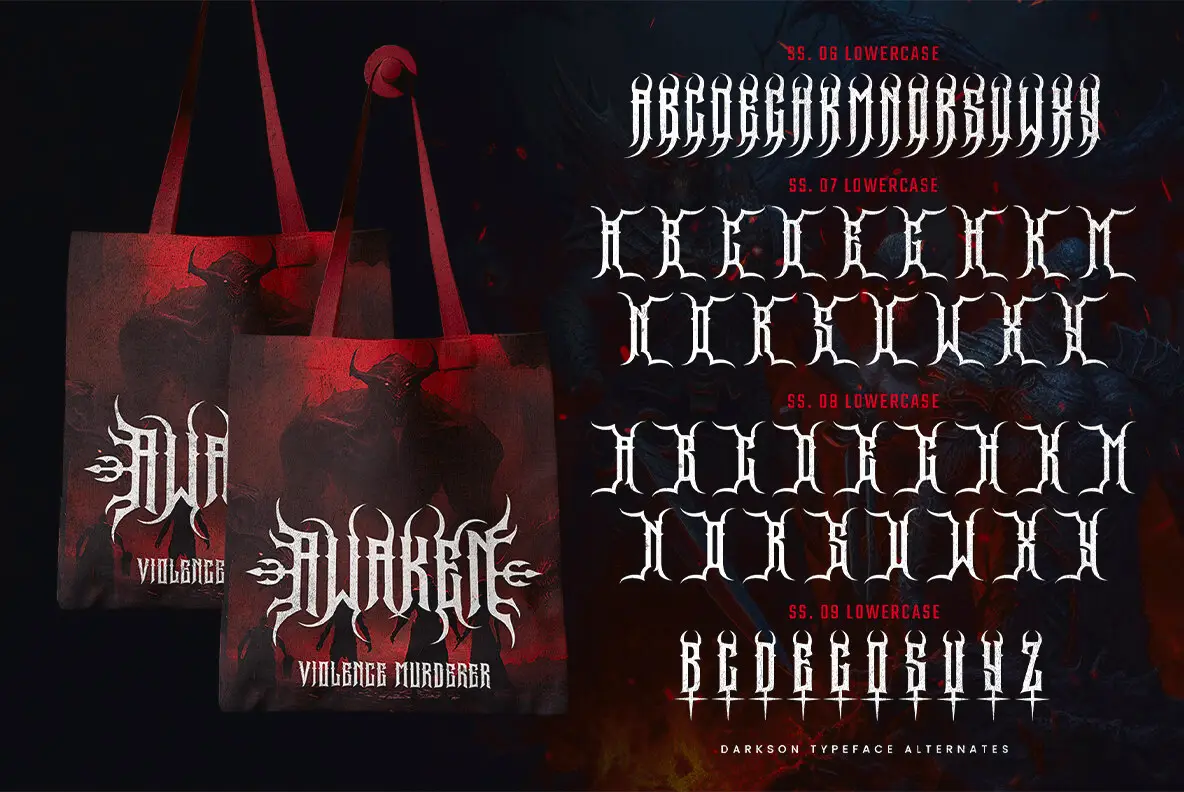 Darkson Font - YouWorkForThem