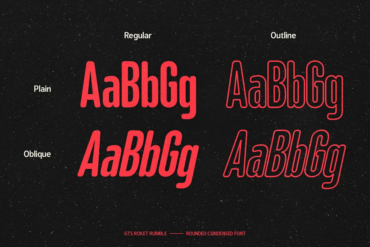 GTS Rocket Rumble Font - FontPath