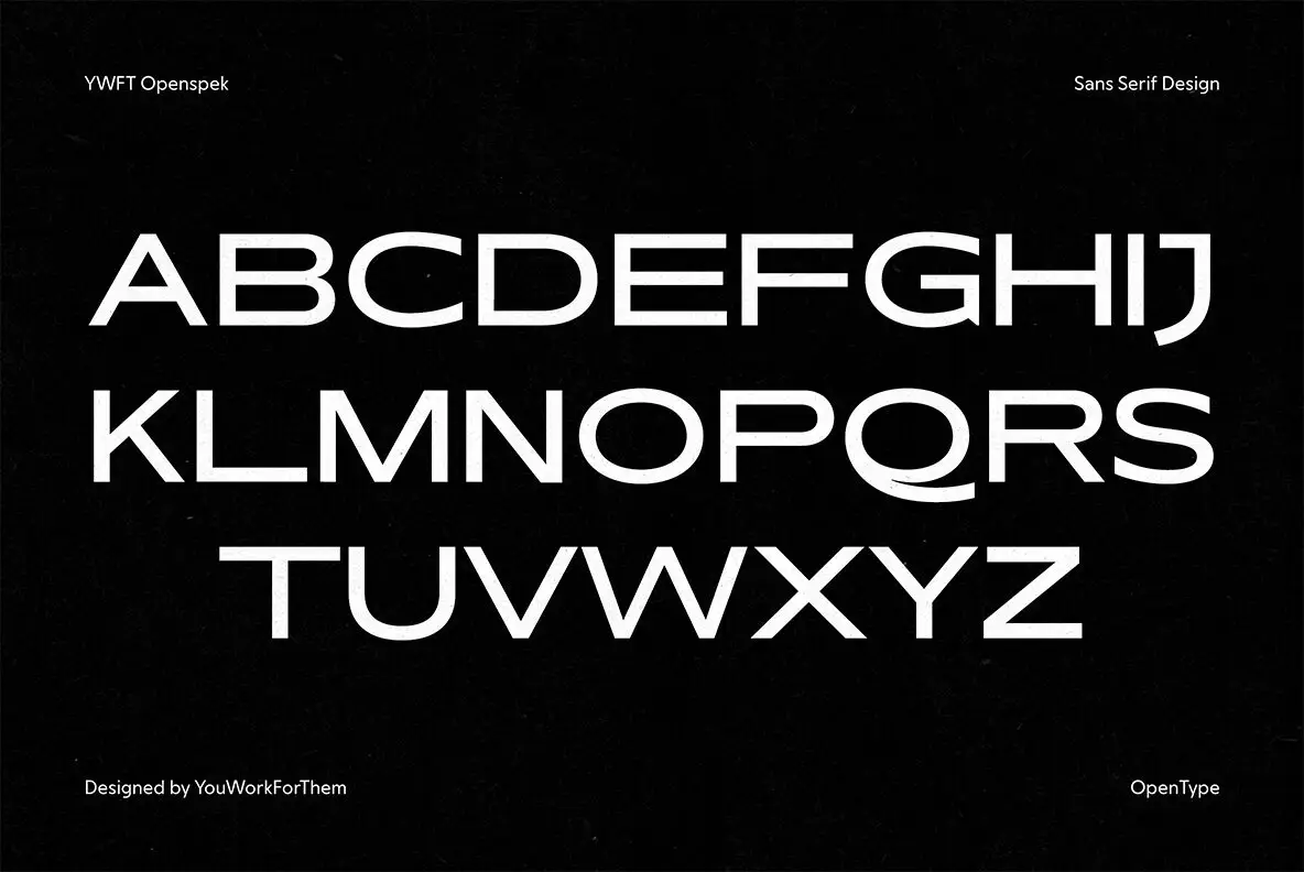 YWFT Openspek Font - FontPath