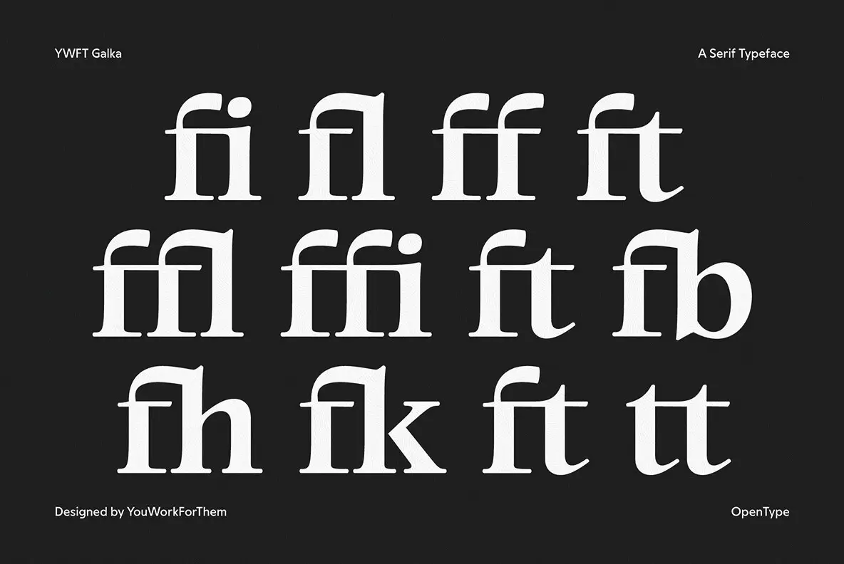 YWFT Galka Font - FontPath