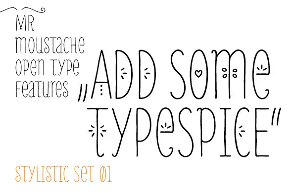 Mr Moustache Font - YouWorkForThem
