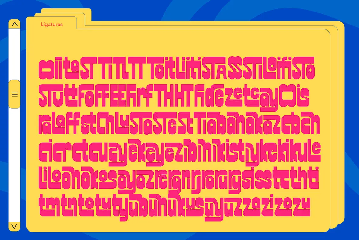 Folder Font - YouWorkForThem