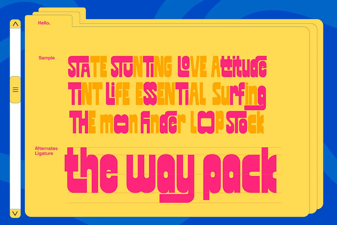 Folder Font - YouWorkForThem