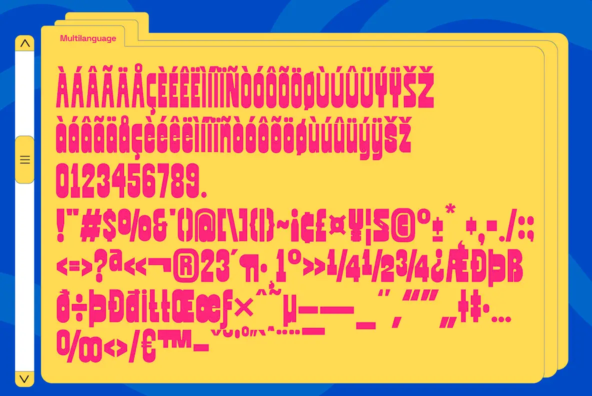 Folder Font - YouWorkForThem