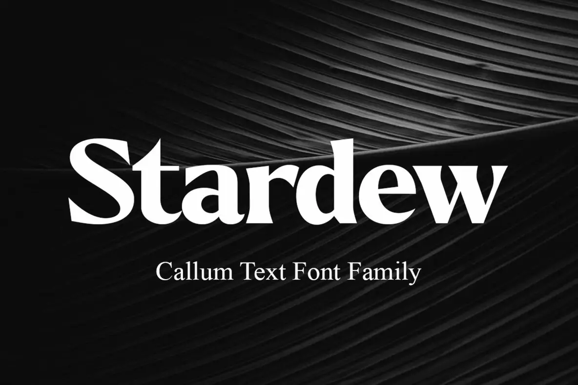Callum Text Font - YouWorkForThem
