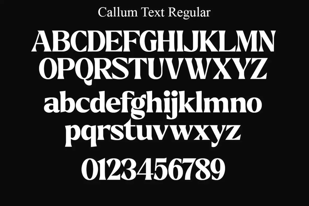 Callum Text Font - YouWorkForThem