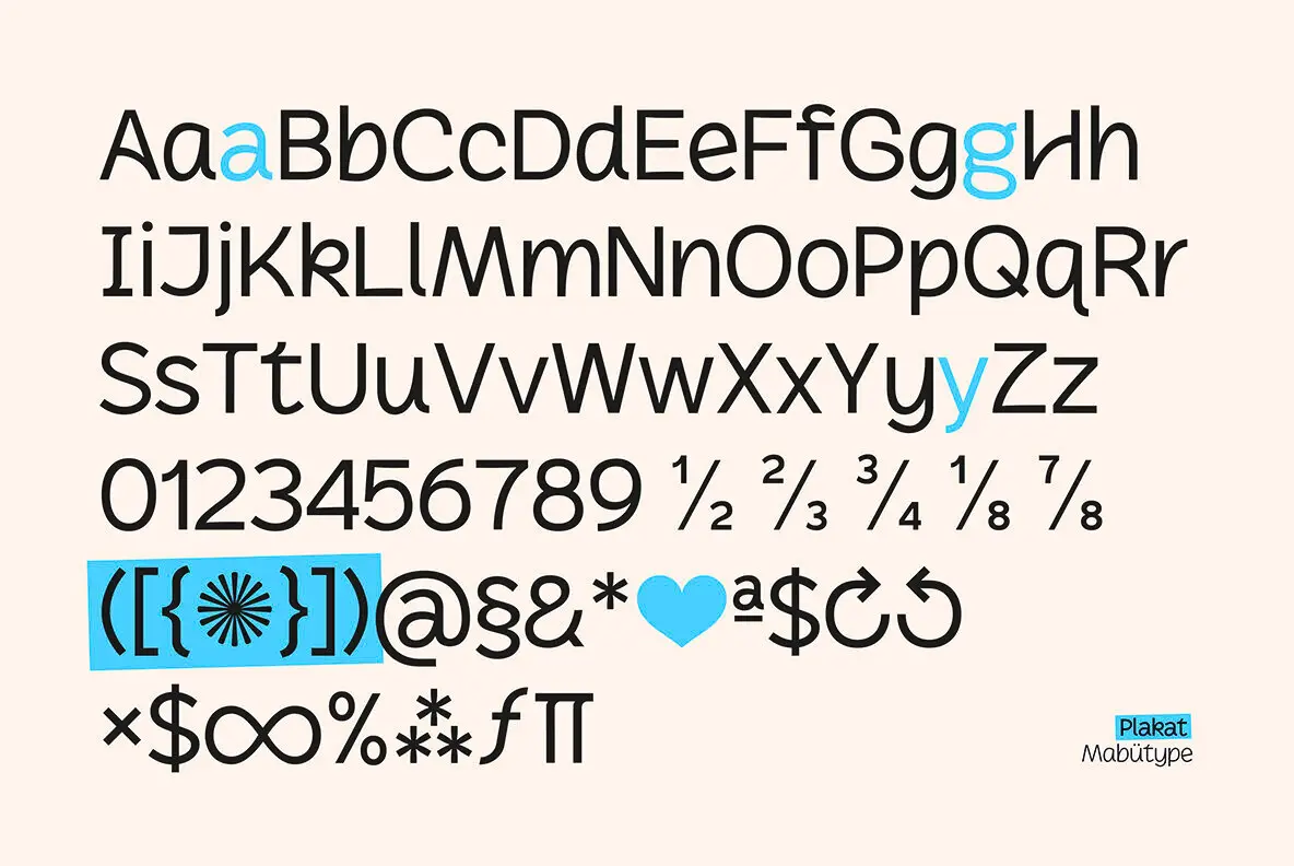 Plakat Font - YouWorkForThem
