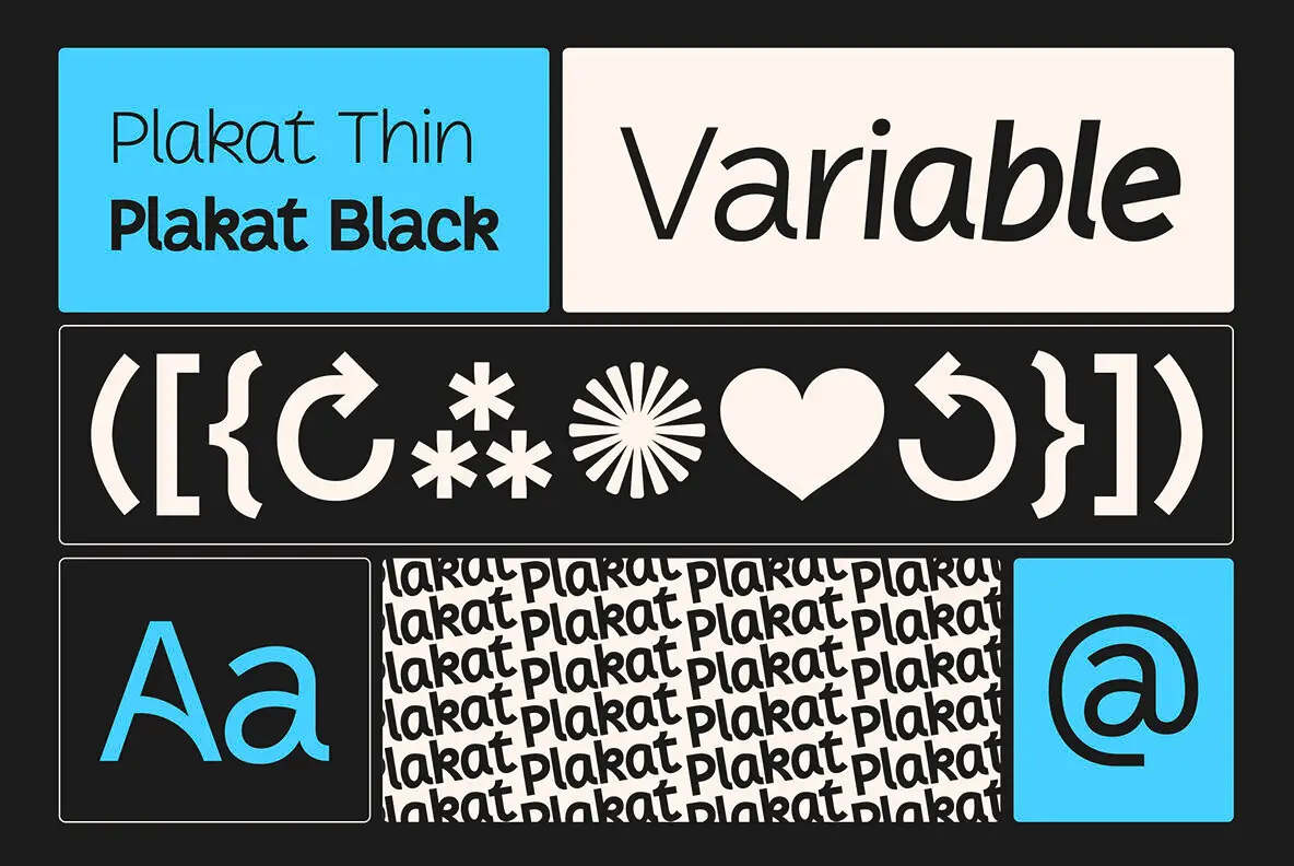 Plakat Font - YouWorkForThem