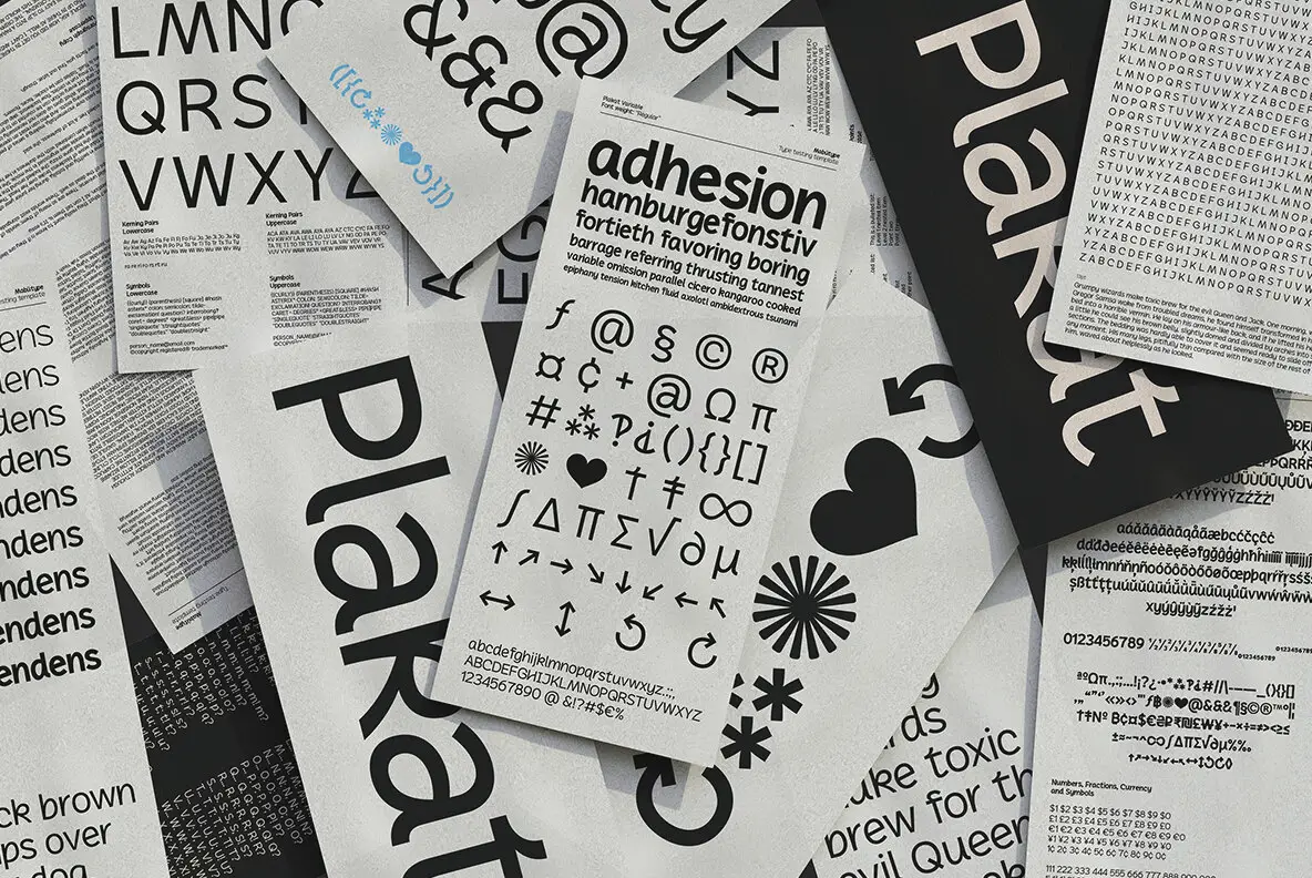 Plakat Font - YouWorkForThem