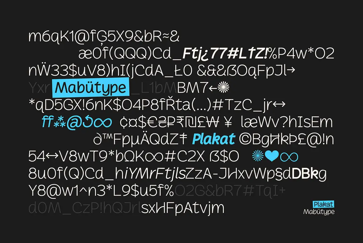 Plakat Font - YouWorkForThem