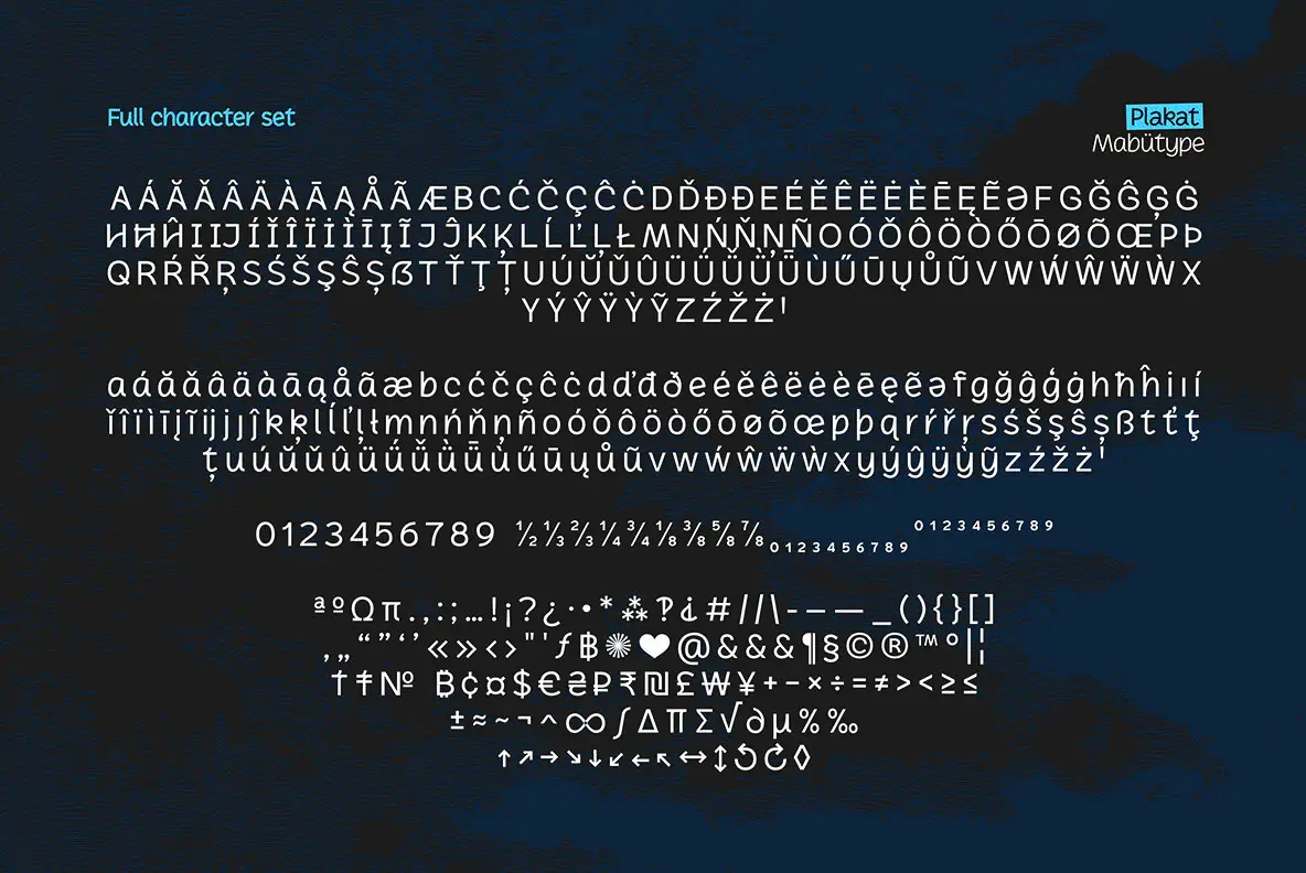 Plakat Font - YouWorkForThem