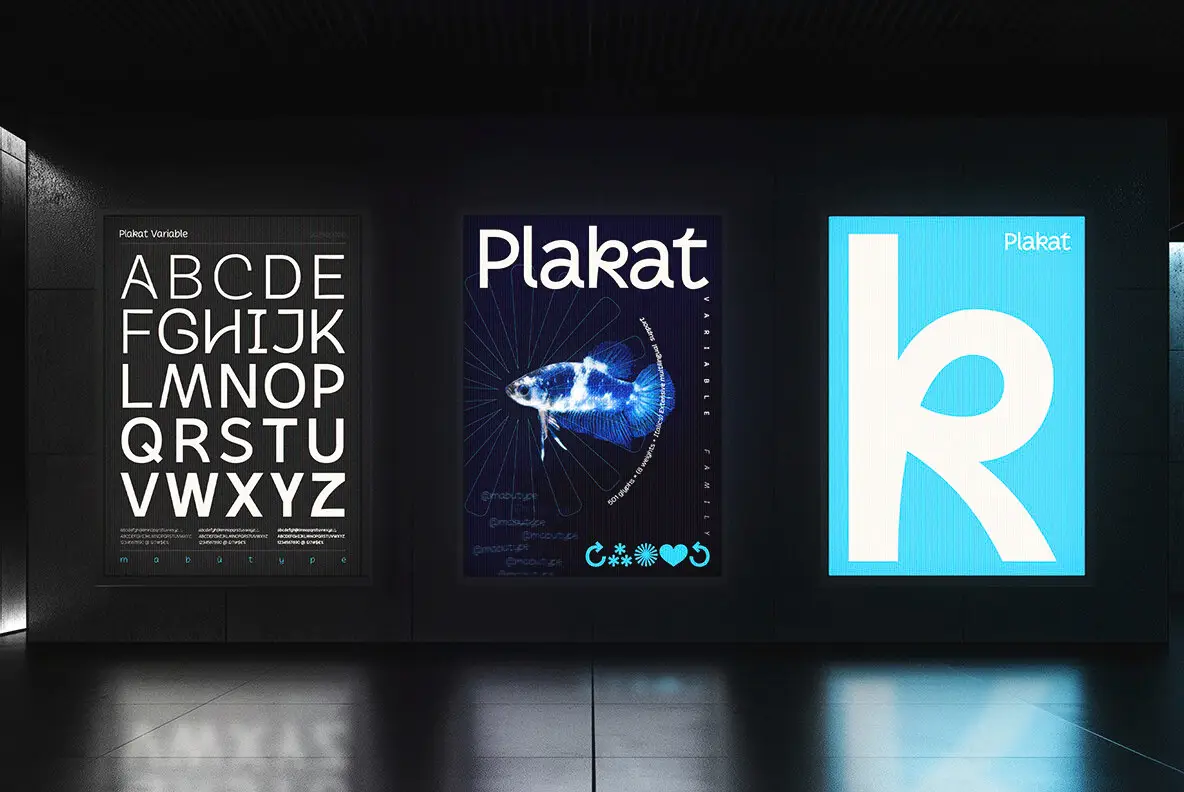 Plakat Font - YouWorkForThem