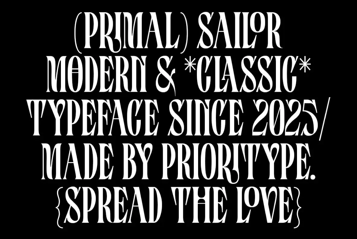 Primal Sailor Font - FontPath