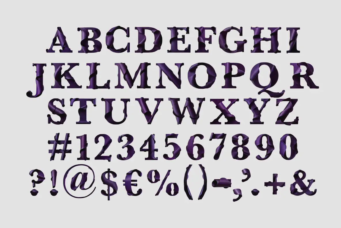 Purple Paper Font - FontPath