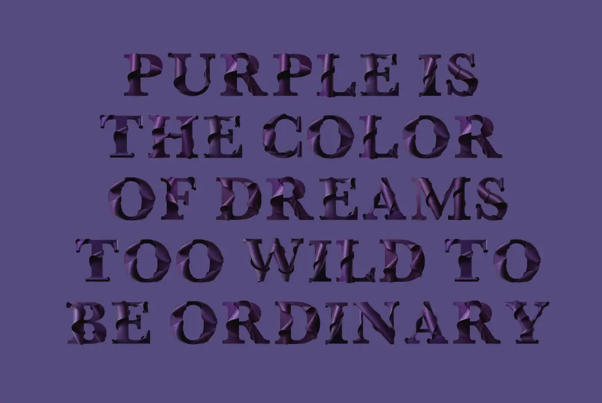 Purple Paper Font - FontPath