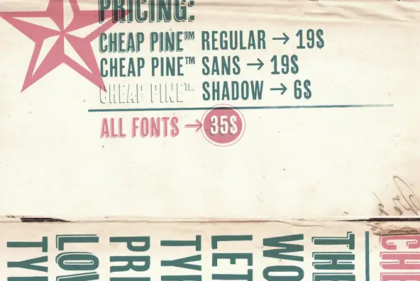 Cheap Pine Font - FontPath