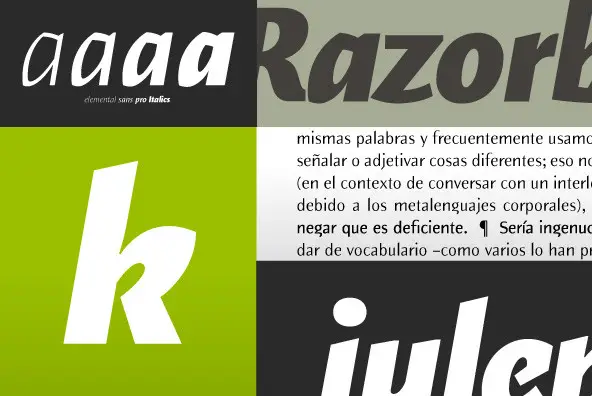 Elemental Sans Pro Font - YouWorkForThem