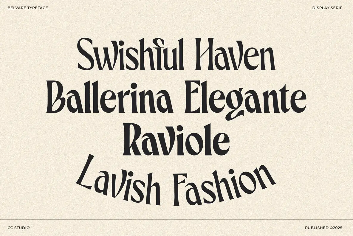 Belvare Font - YouWorkForThem