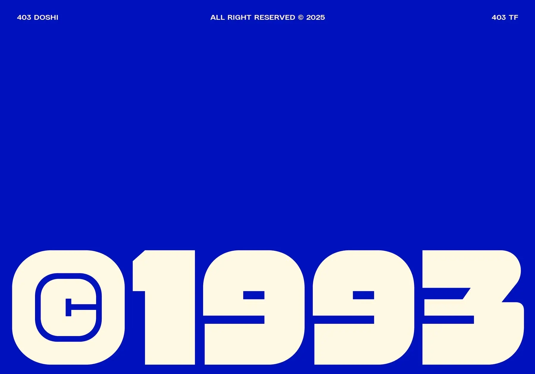 403 Doshi Font - FontPath