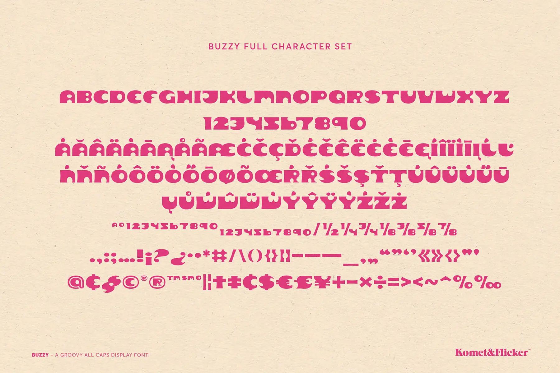 Buzzy Font - YouWorkForThem